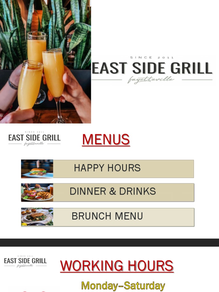 Eastside Grill | PDF | Cooking, Food & Wine