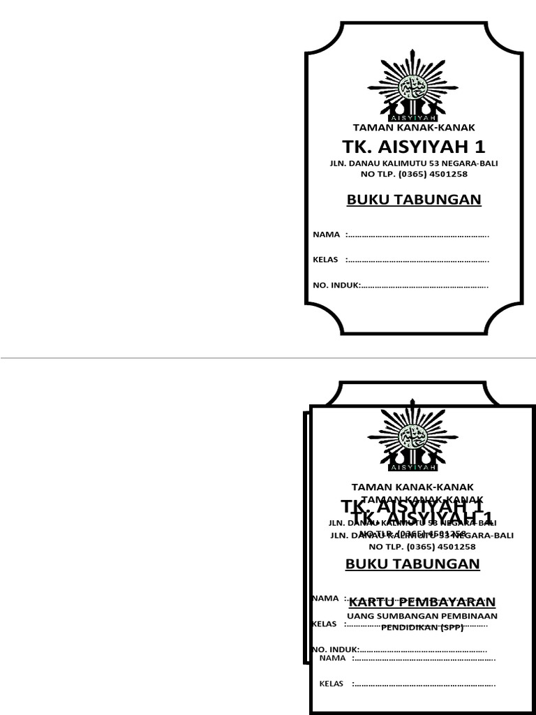 Cover Buku Tabungan | PDF