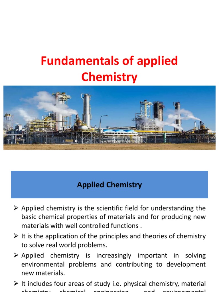 Fundamentals of Applied Chemistry 11-1 | PDF | Economies | Chemistry