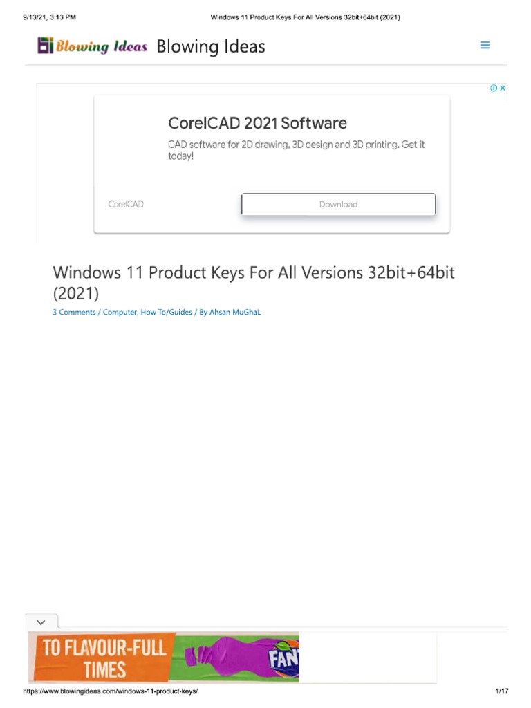 Product Key Win 11 | PDF