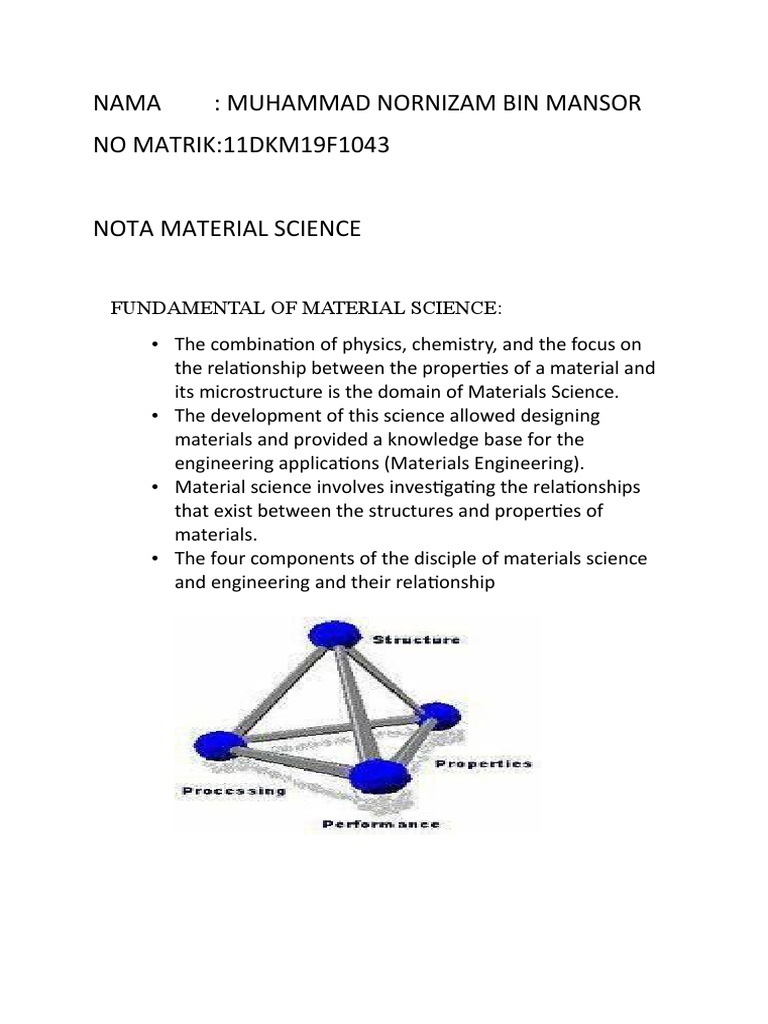 Bab 1 (Material Science) | PDF | Materials Science | Nanotechnology