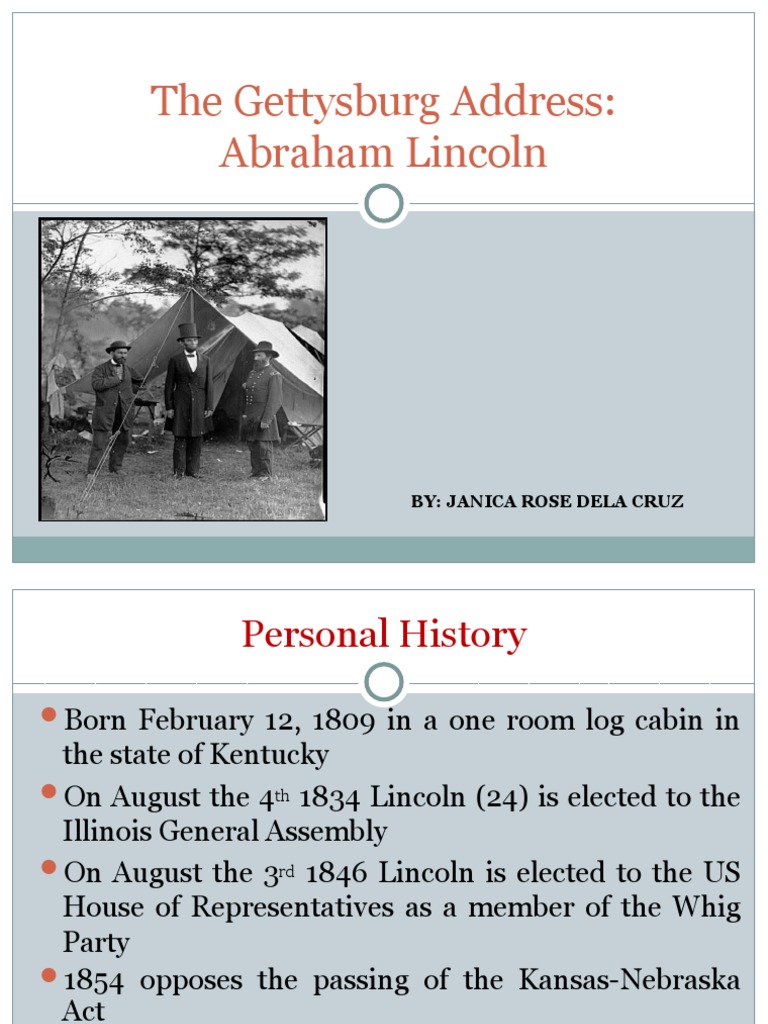 Gettysburg Address: Lincoln's Legacy | PDF | Abraham Lincoln | Battle ...