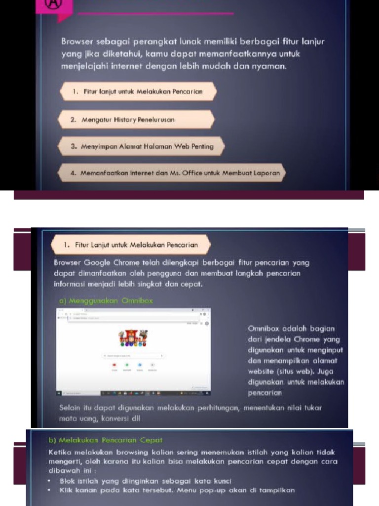 Materi Fitur Lanjut Browser | PDF