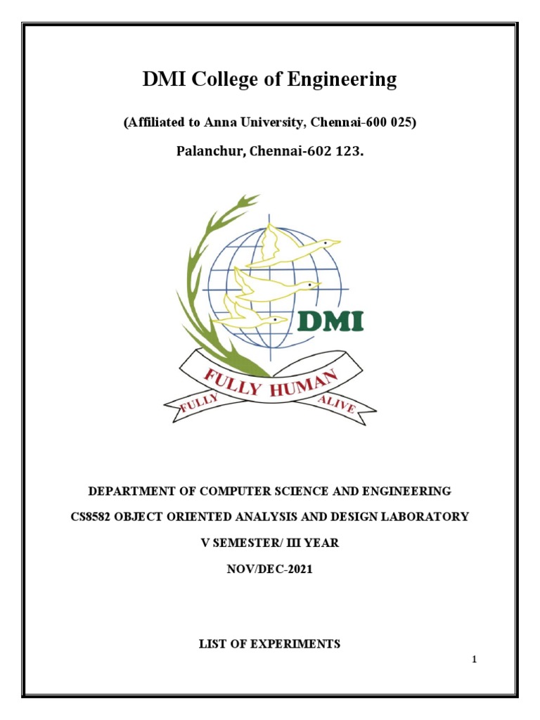 Ooad Lab Manual - Updated | PDF | Use Case | Class (Computer Programming)
