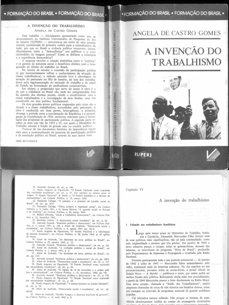 A Invencao Do Trabalhismo Angela de Castro Gomes | PDF