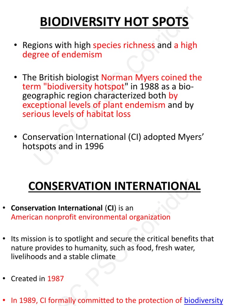 Biodiversity Hot Spots | PDF | Natural Environment | Biodiversity