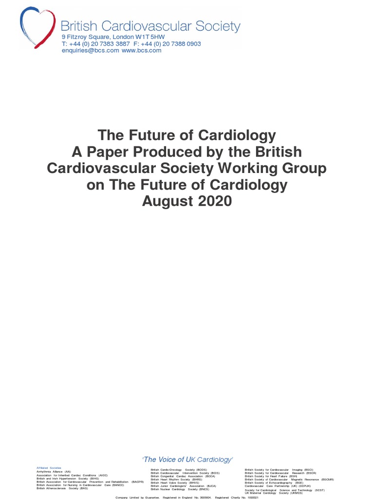 BCS Future of Cardiology 17 Aug 2020 | PDF | Medical Device | Cardiology