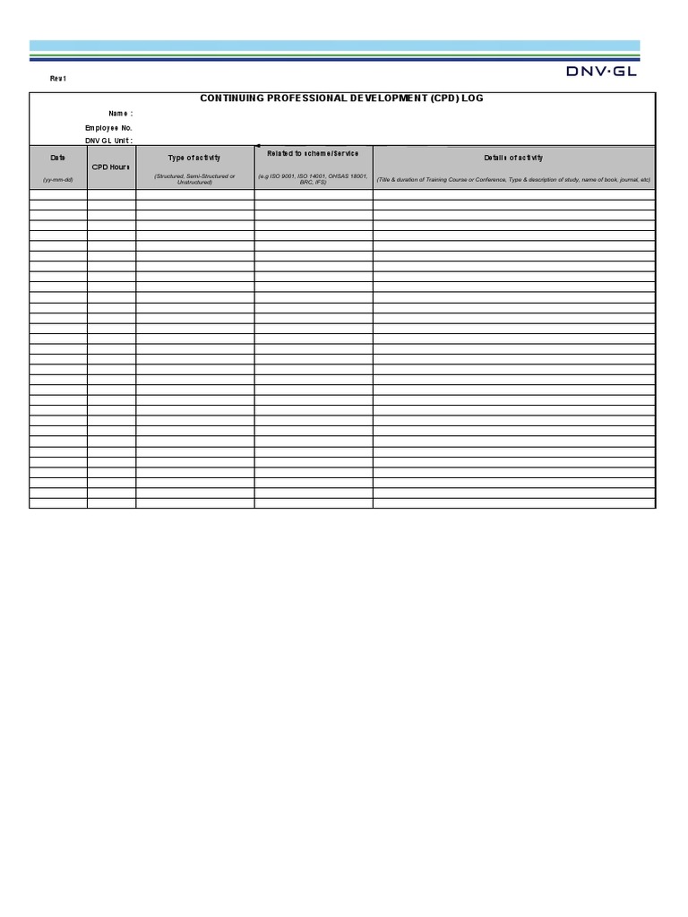 Icp-3-8-I1-F022 - CPD Log | PDF
