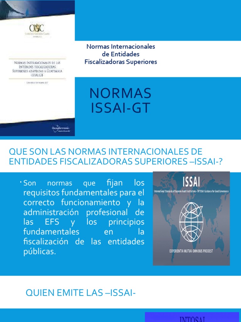Normas ISSAI para Entidades Fiscalizadoras | PDF | Auditoría | Gobierno