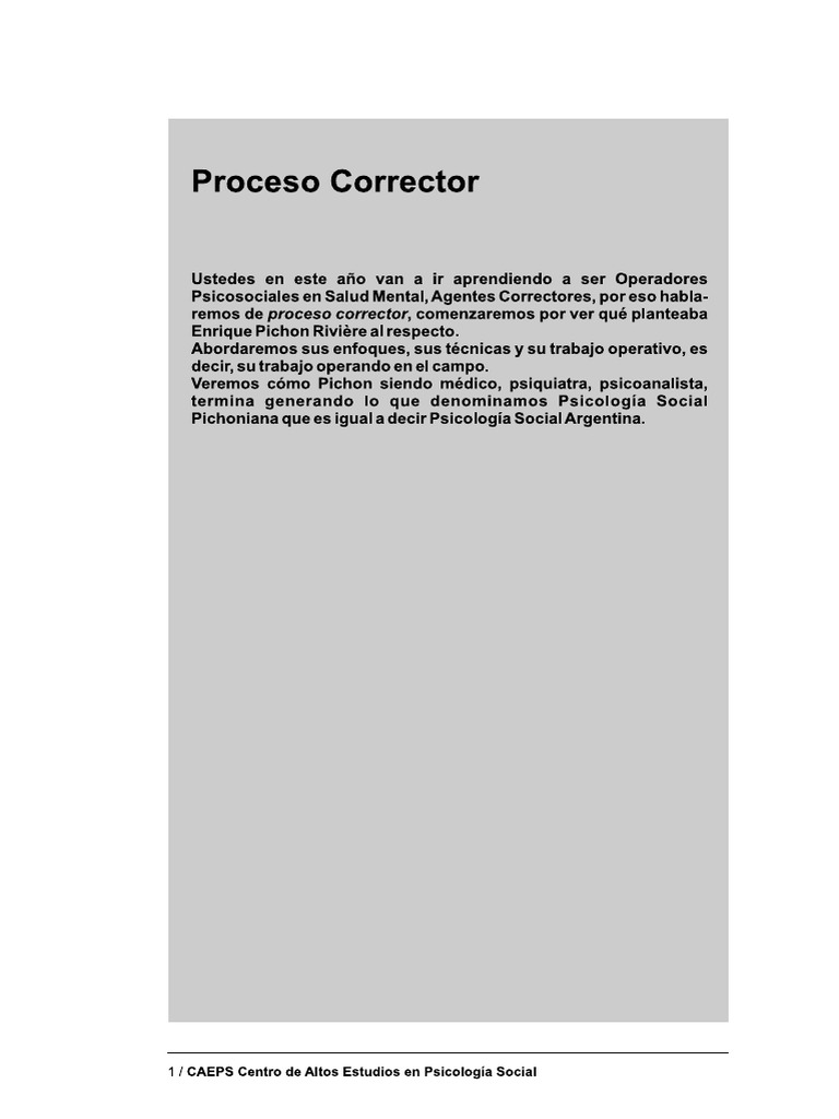 Proceso Corrector Pdf