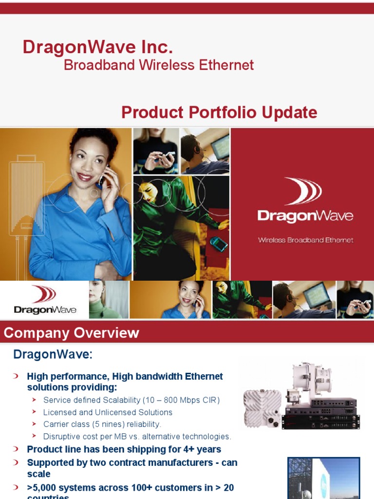 DragonWave Product Overview - HC - July2507 | PDF | Ethernet | Voice ...