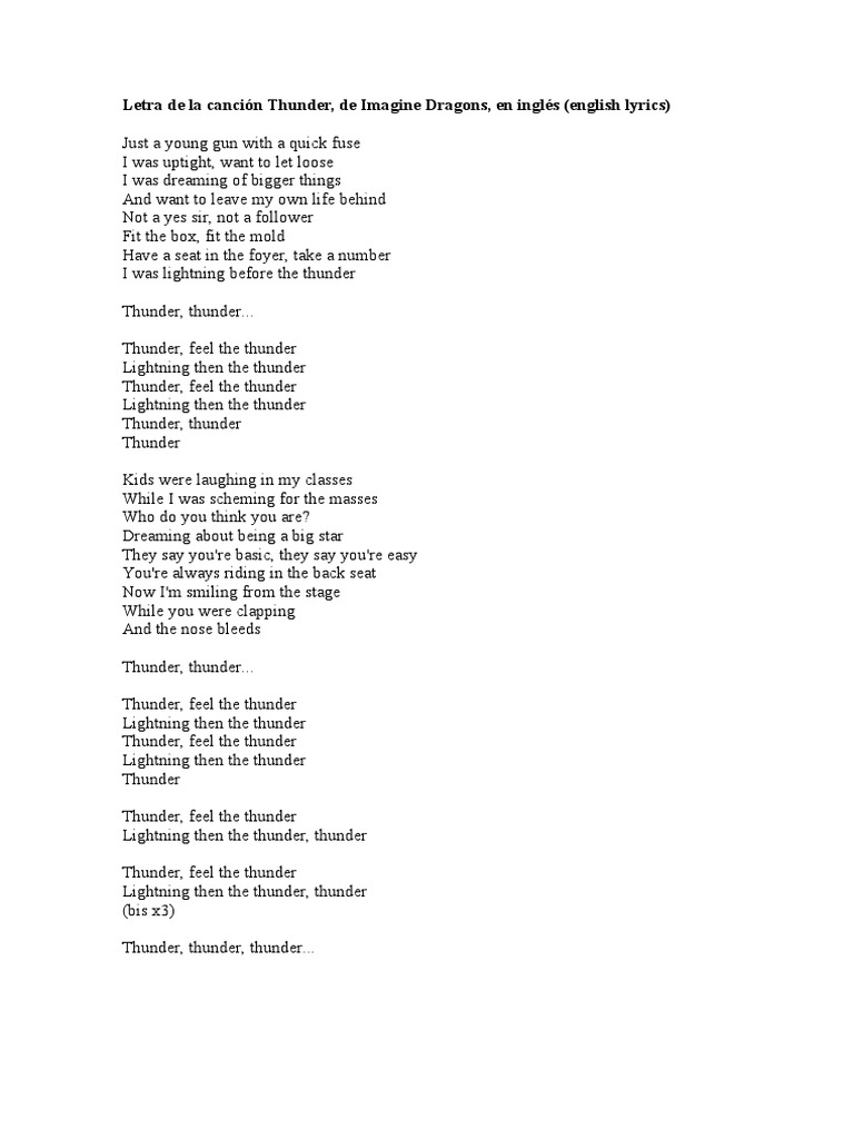 Thunder | PDF