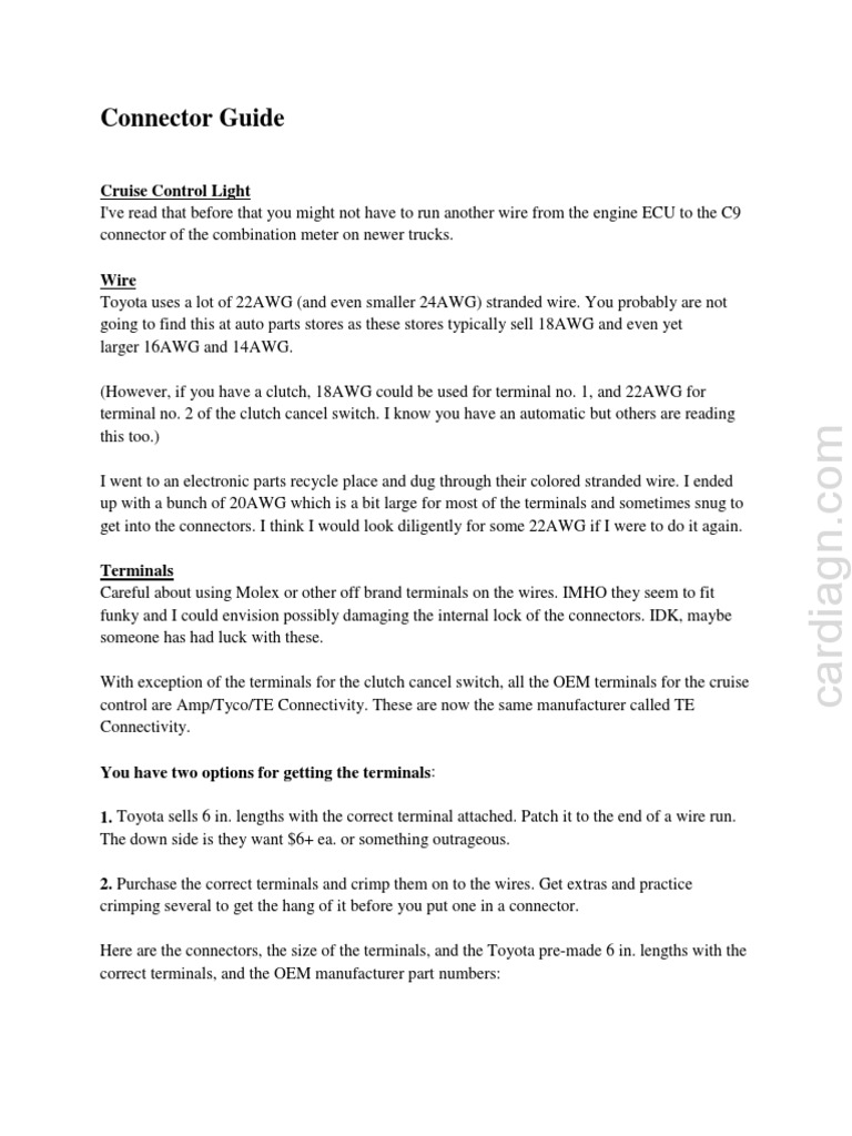 Connector Guide | PDF | Electrical Connector | Manufactured Goods