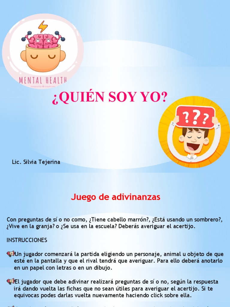 Adivina Quien Soy Yo | PDF