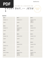 The Official 365 Day Reading Plan For The Bible in A Year | PDF | Bible ...
