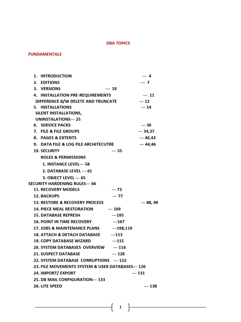 SQL Server Notes | PDF | Microsoft Sql Server | Databases