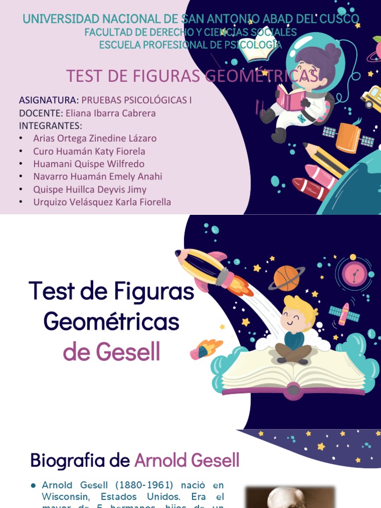 Test de Figuras Geométricas de Gesell | PDF | Sicología | Cognición