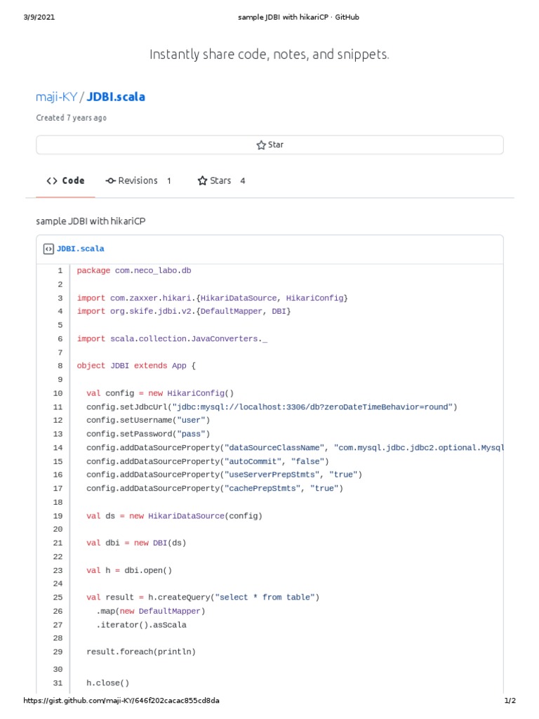 Sample JDBI With hikariCP GitHub | PDF | Computers