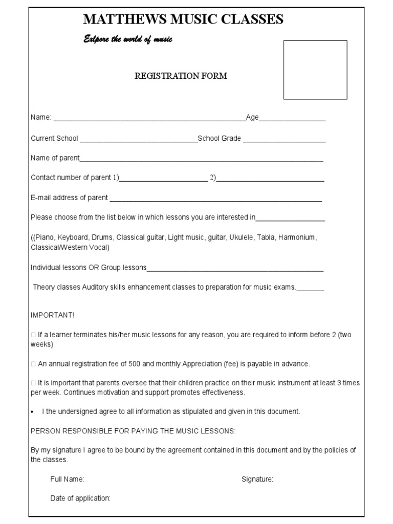 MMC Application Form Kids | PDF