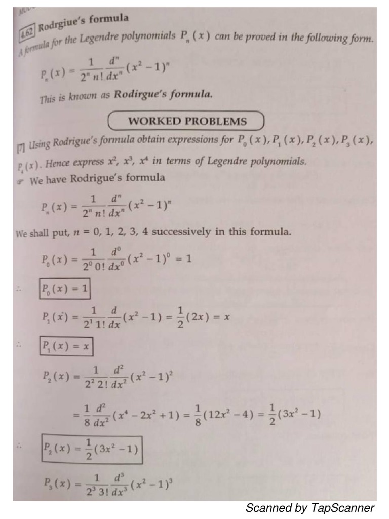 Rodrigues Formula | PDF