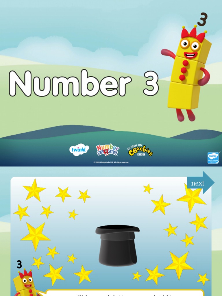 Numberblocks Three PowerPoint | PDF