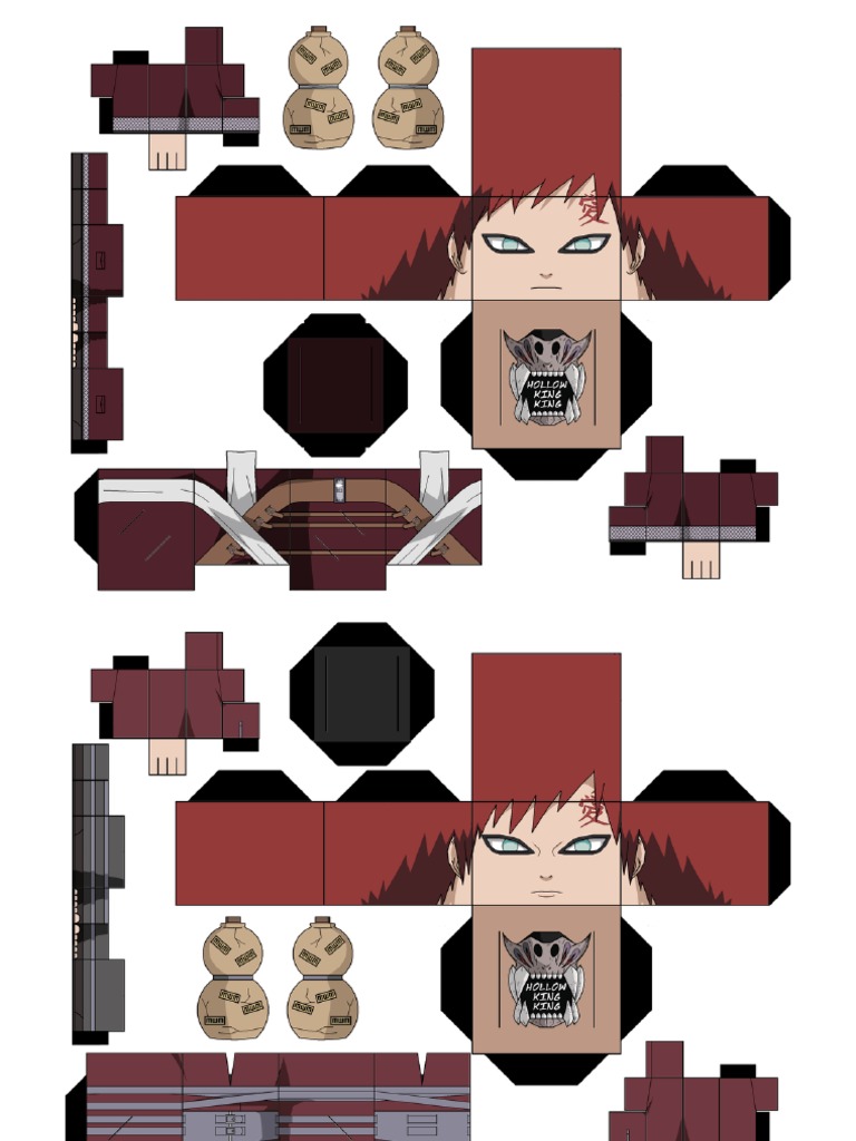 Gaara Paper Toys Paper Craft | PDF
