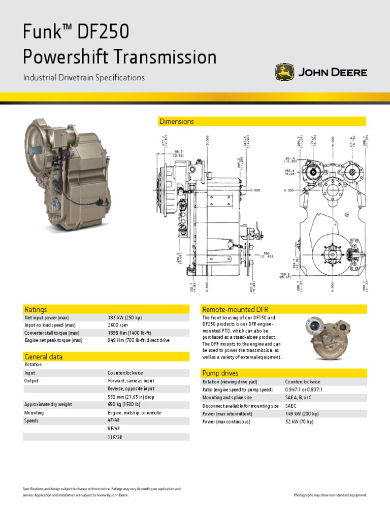 DF 250 | PDF | Transmission (Mechanics) | Horsepower