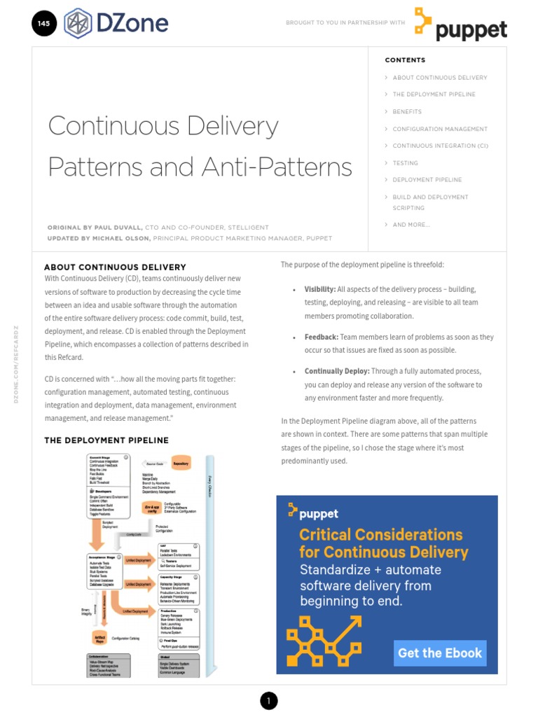 Continuous Delivery Patterns and Anti-Patterns | PDF | Version Control | Product Development