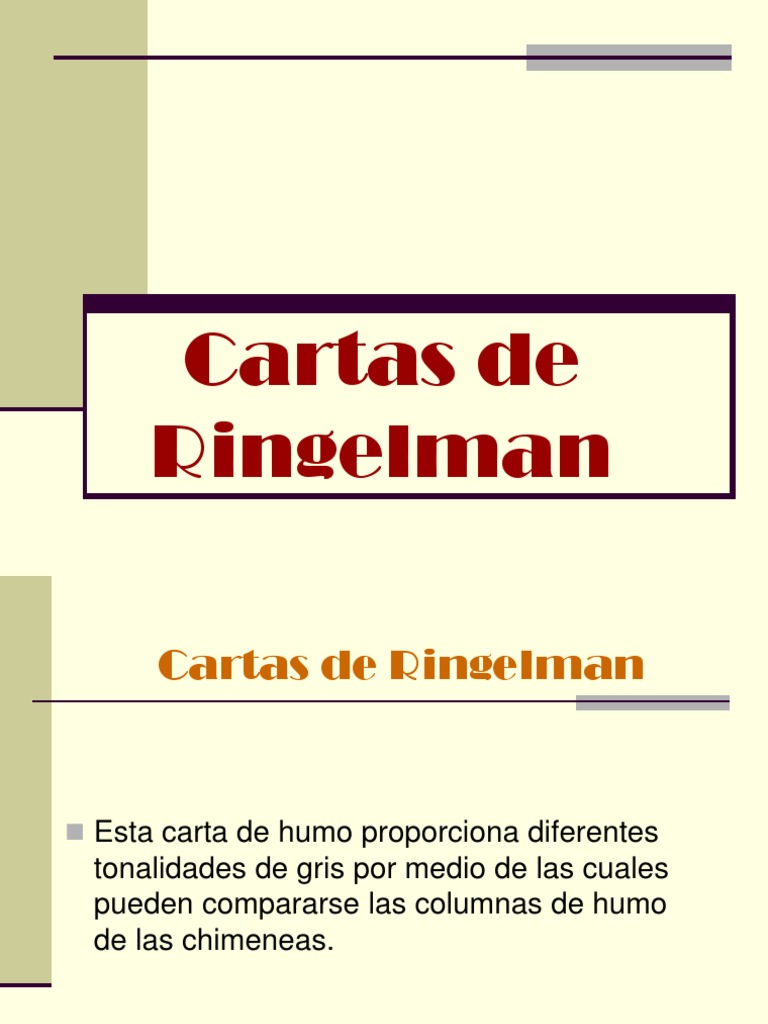 Cartas de Ringelmann | PDF