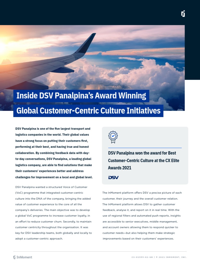 DSV Case Study | PDF | Customer Experience | Customer Satisfaction