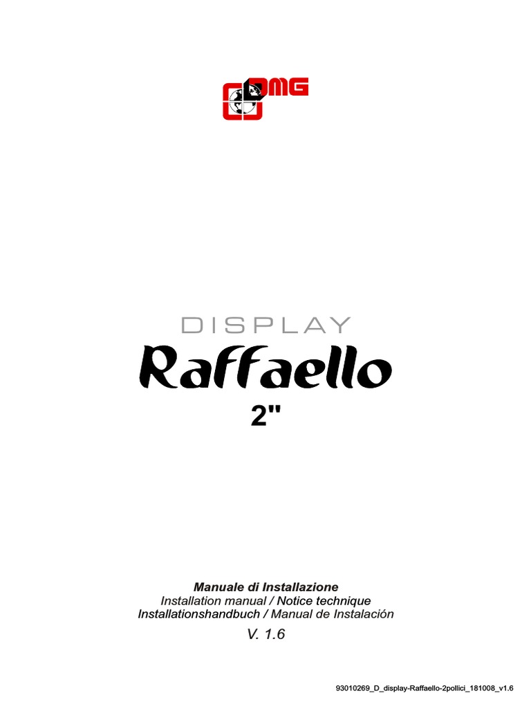 D Display-Raffaello-2.0 181008 v1.6 | PDF