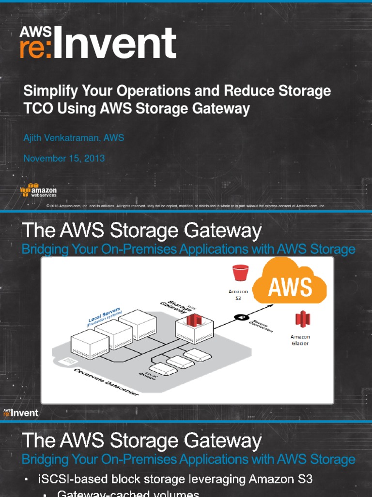 Storage TCO Using AWS Storage Gateway, Amazon S3 and Amazon Glacier ...