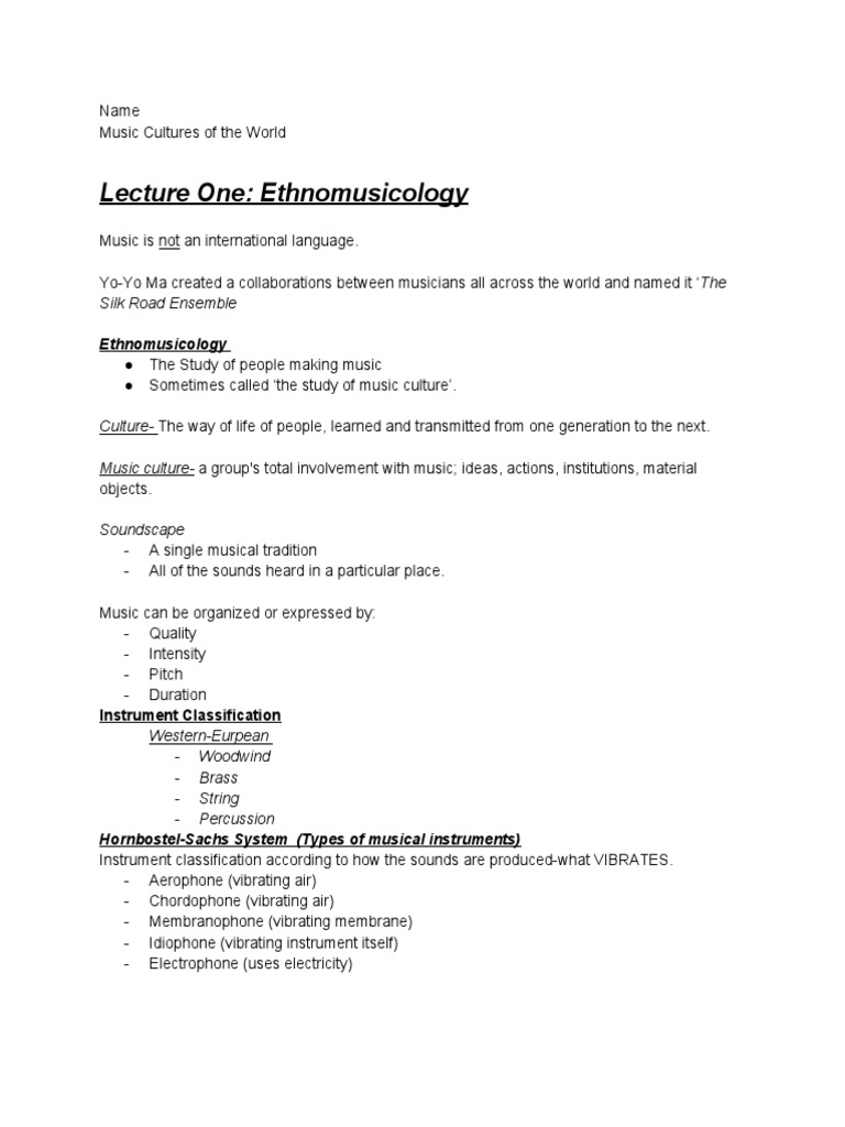 Global Music Cultures Explored | PDF | Blues | Lenape