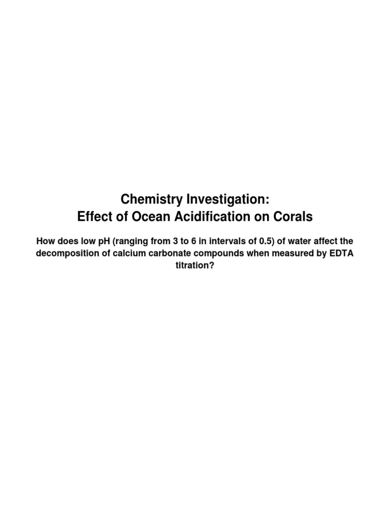 Chemistry IA (1) FINAL | PDF | Ph | Chemistry