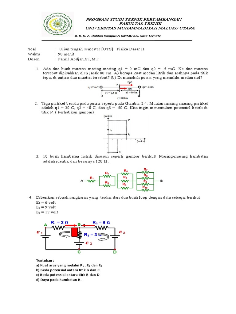 SOAL UJIAN UTS TAMBANG - Semester 2 | PDF | Metode & Bahan Ajar | Sains & Matematika