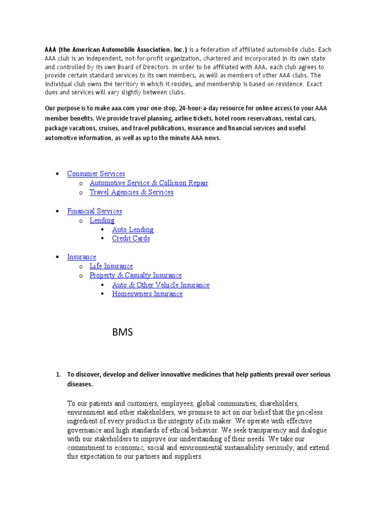 AAA (The American Automobile Association, Inc.) Is A Federation of ...