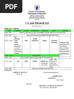 Sample of Multigrade Class Program | PDF | Learning