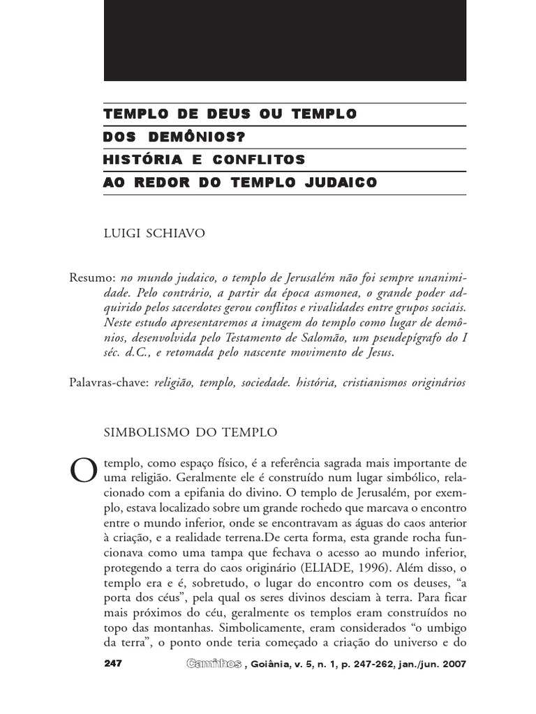 Luigi Schiavo - 448-1582-1-PB | PDF | Jesus | Templo em Jerusalém