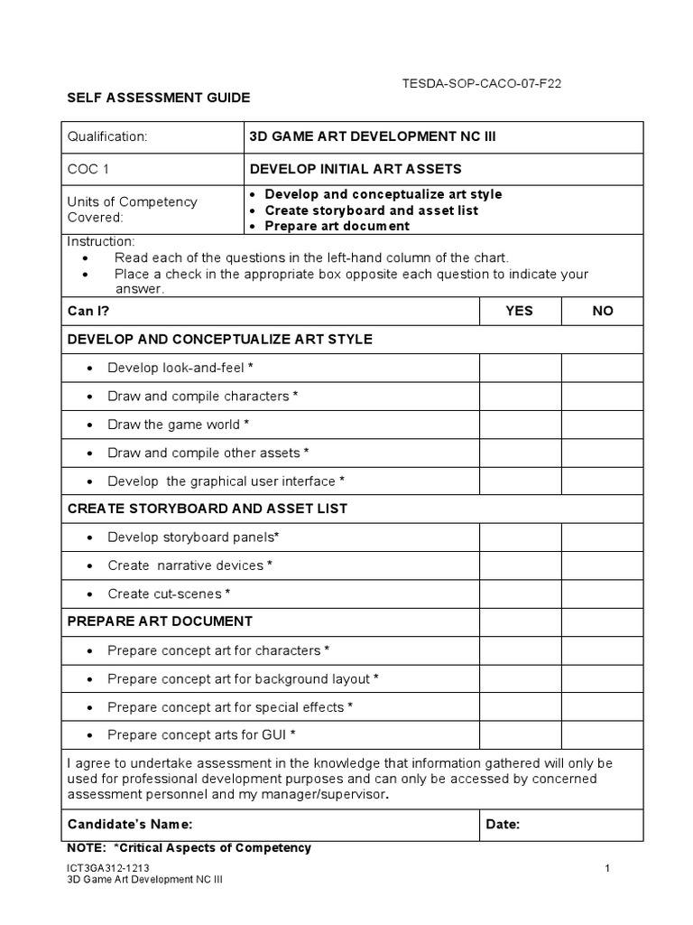 SAG - 3D Game Art Development NC III | PDF | 3 D Computer Graphics ...