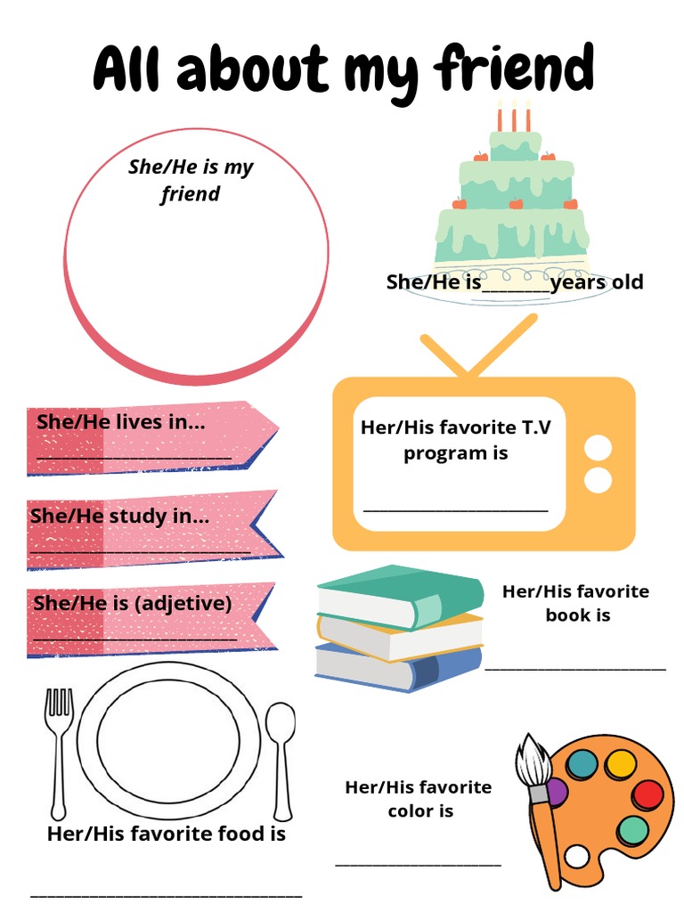 All About My Friend | PDF