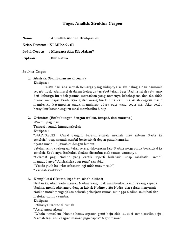 01 - Abdullah Ahmad Dzulqarnain - XIMIPA9 - Tugas Analisis Struktur ...