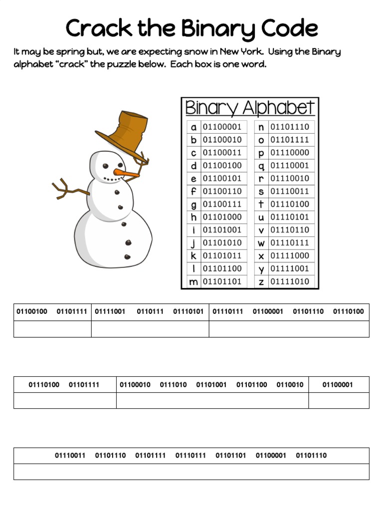 Crack The Binary Code Pdf