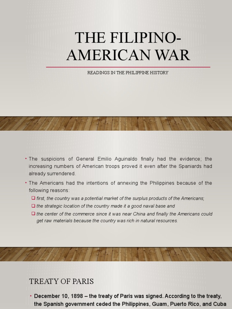 Overview of the Filipino-American War | PDF | Philippines