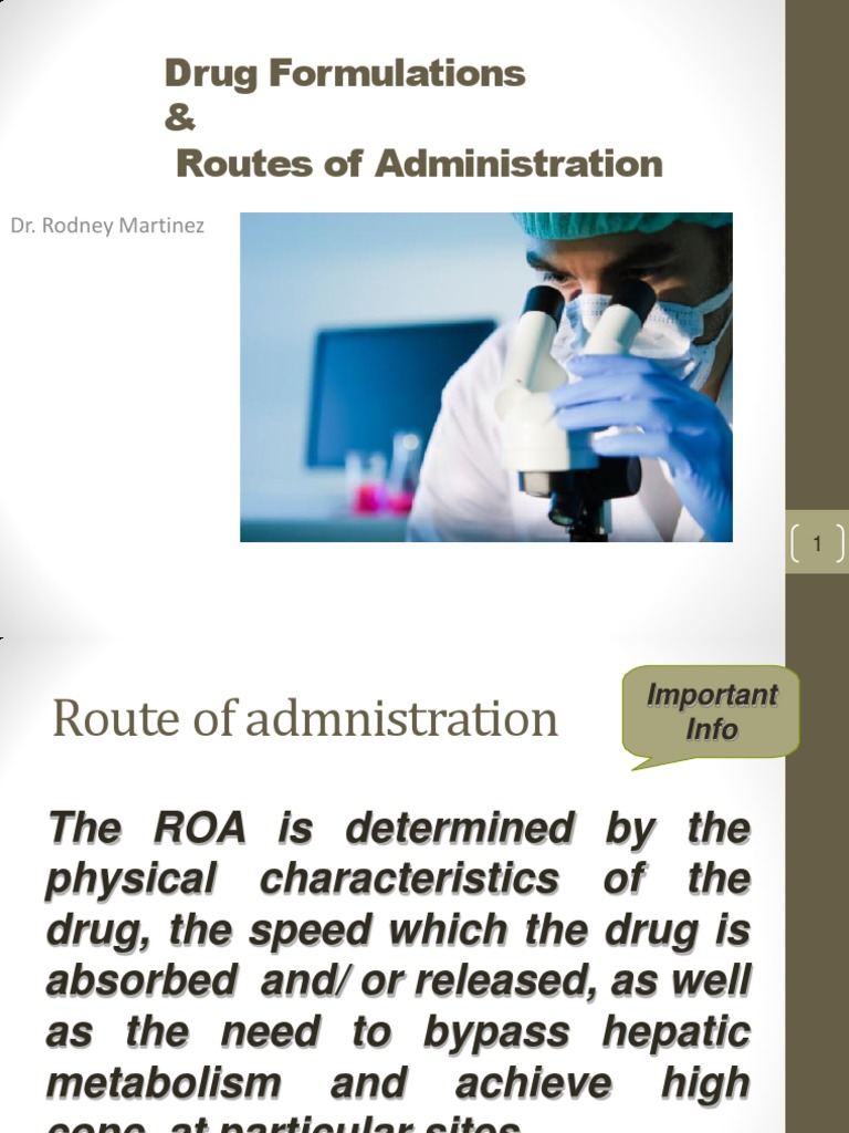 Drug Formulations and Routes of Administration | PDF | Topical ...