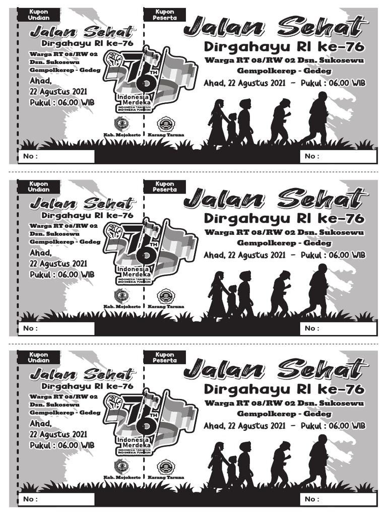 Kupon Jalan Sehat | PDF