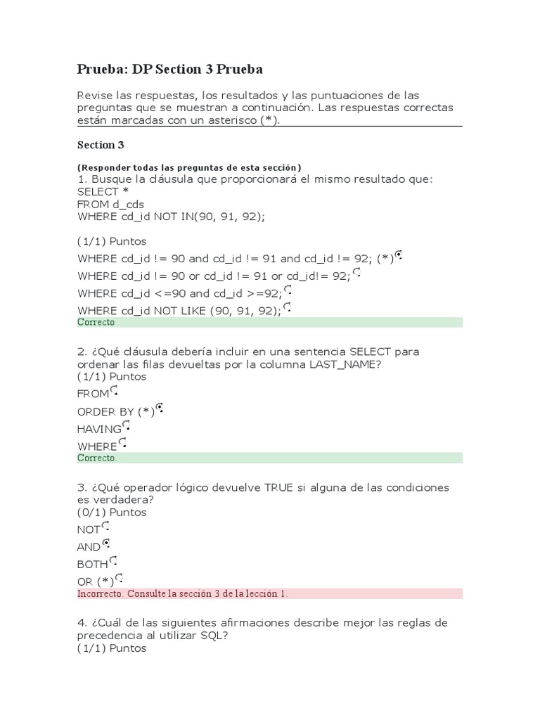 Prueba 3 | PDF | SQL | Paradigmas de programación