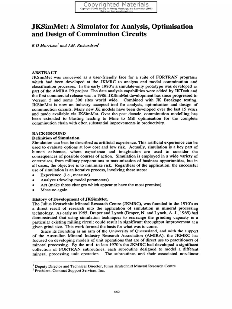 Jksimmet Description by Morrison | PDF | Simulation | Standard Deviation