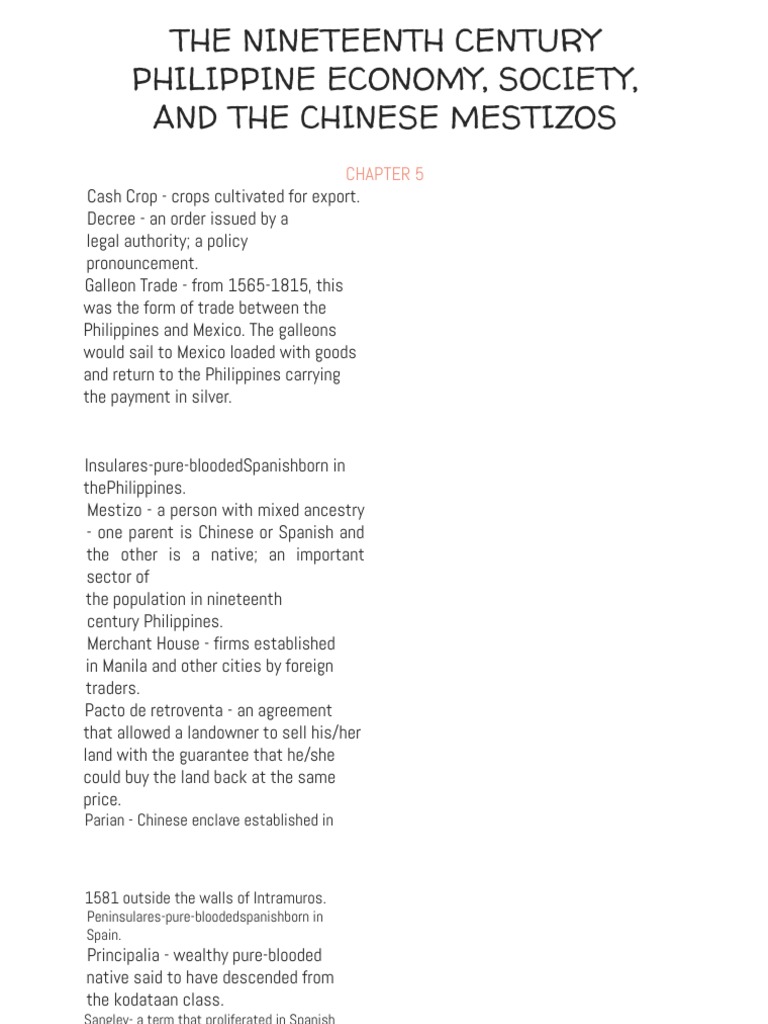 Chapter 5 Rizal 19th Century, Economy | PDF | Economies