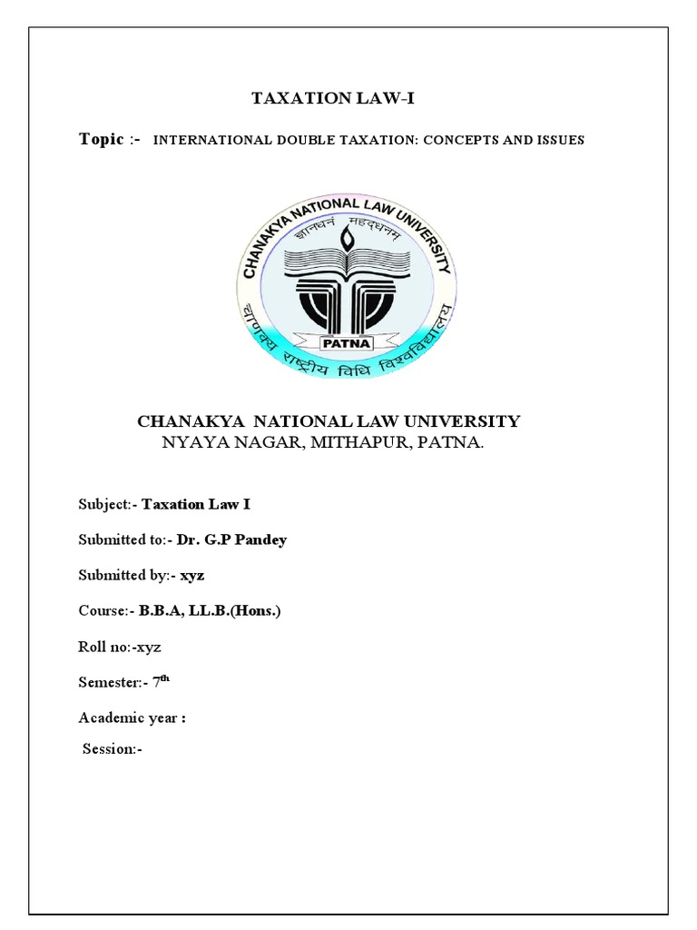International Double Taxation Issues | PDF | Double Taxation | Tax Treaty