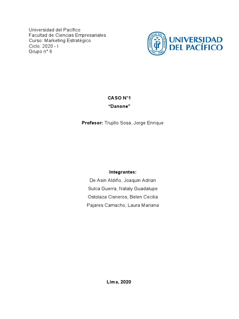 Caso Danone | PDF | Producto (Negocio) | Refresco